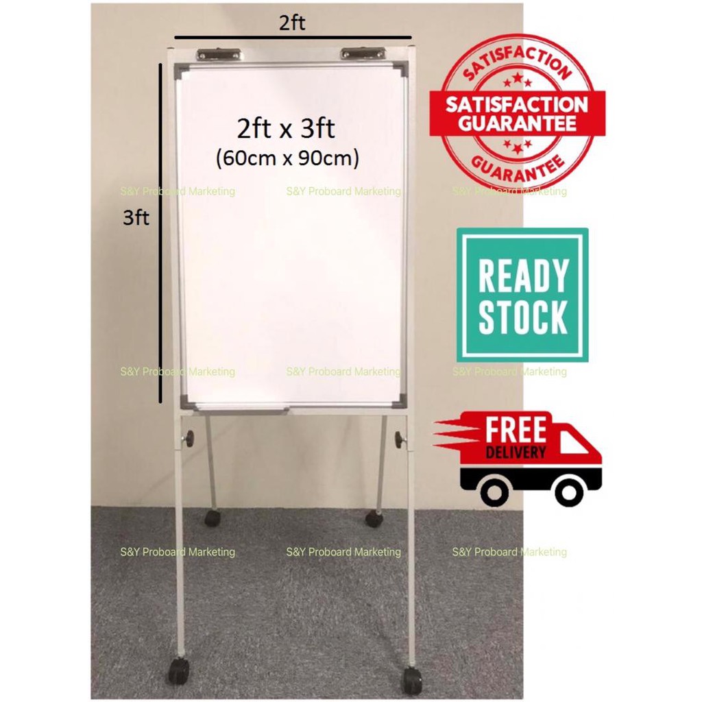 Flip Chart Whiteboard Size 2x3 Ft White Board Shopee Malaysia