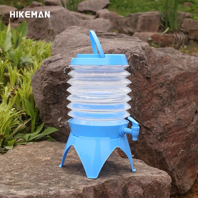 Camping Portable Water Dispenser, Picnic Water Folding Bucket ...