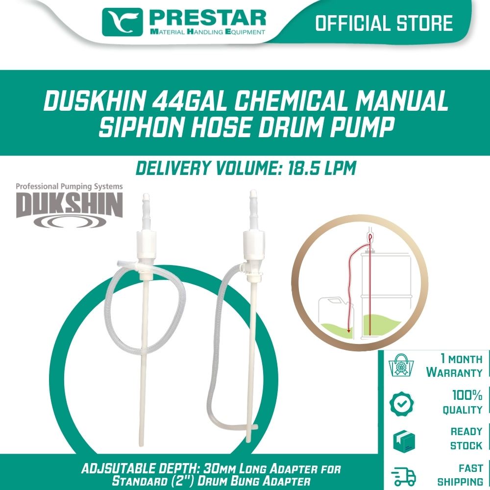 PRESTAR MHE DUKSHIN Chemical Siphon Hand Pump For Drum Can D05-TI-901s ...