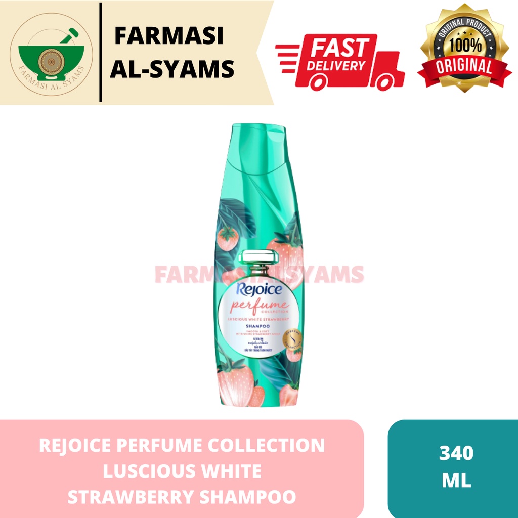 REJOICE PERFUME COLLECTION LUSCIOUS WHITE STRAWBERRY SHAMPOO 340ML ...