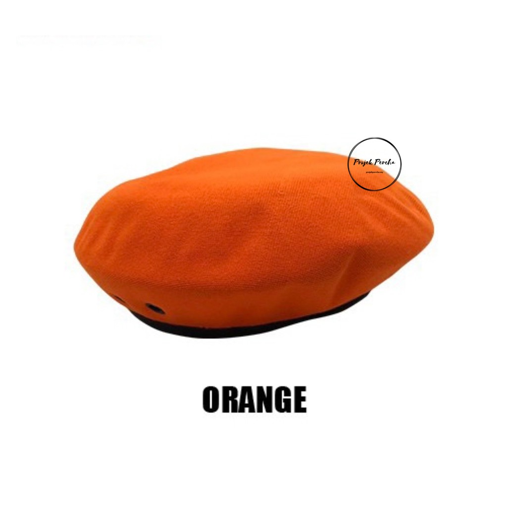 [BERET] Topi Beret Oren Orange Kadet Pertahanan Awam KPA JPA JPAM ...