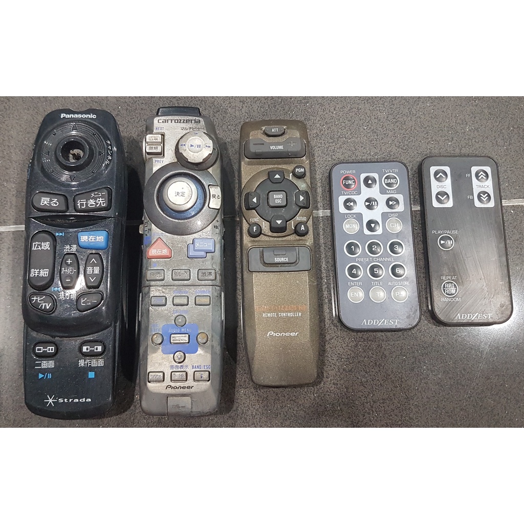 Panasonic Strada Pioneer Carrozzeria Addzest head unit Japan remote ...