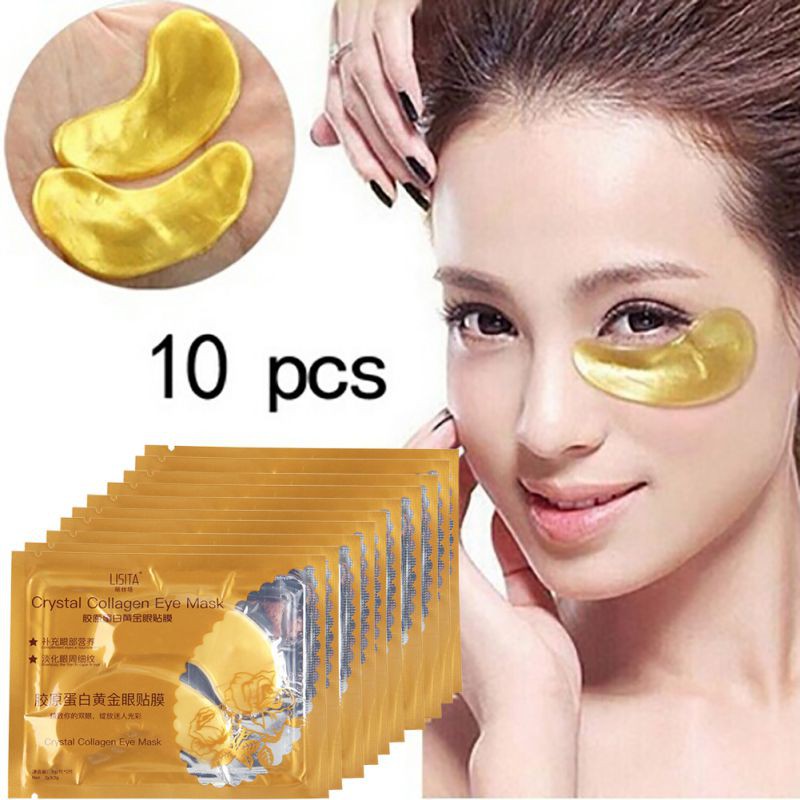 UrBeauty 10pcs Anti-wrinkle Eye Mask Gold Crystal Collagen Eyebag ...