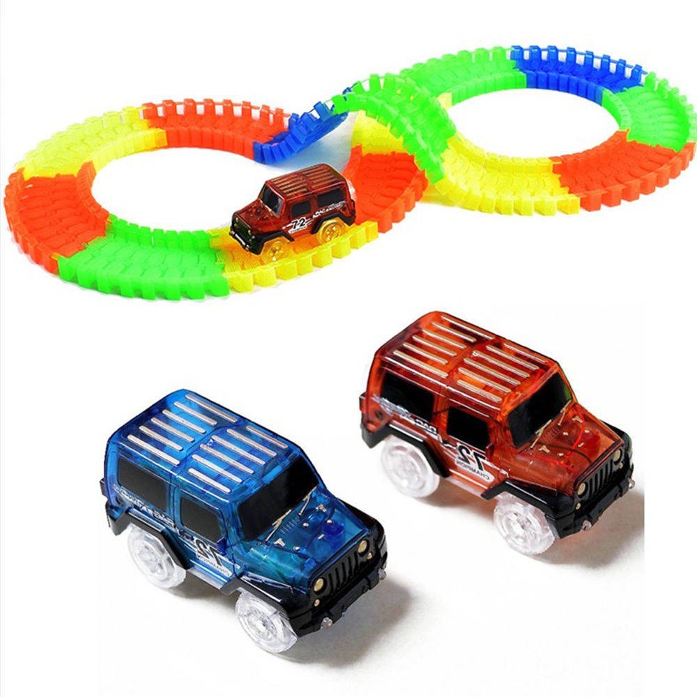 Hot wheels track Orbital toy boy toy car light electric jeep children ...