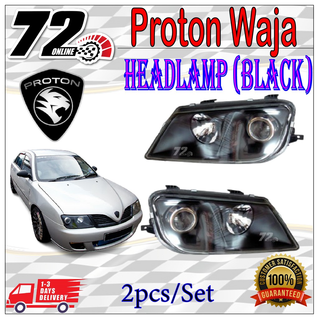 Proton Waja Headlamp Black colour | Shopee Malaysia