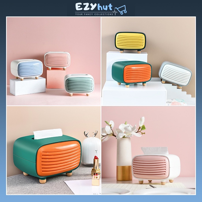 Tisu Box Vintage Classic Radio Facial Tissue Box FREE Charcoal Bag ...