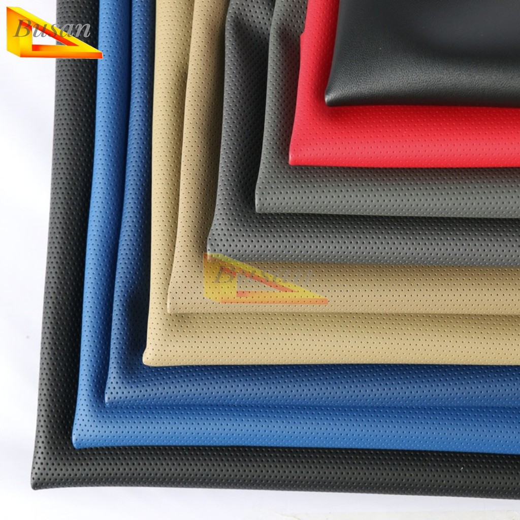 Ready Stock Hole Texture PVC Leather Synthetic Fabric Kain PVC Bintik ...