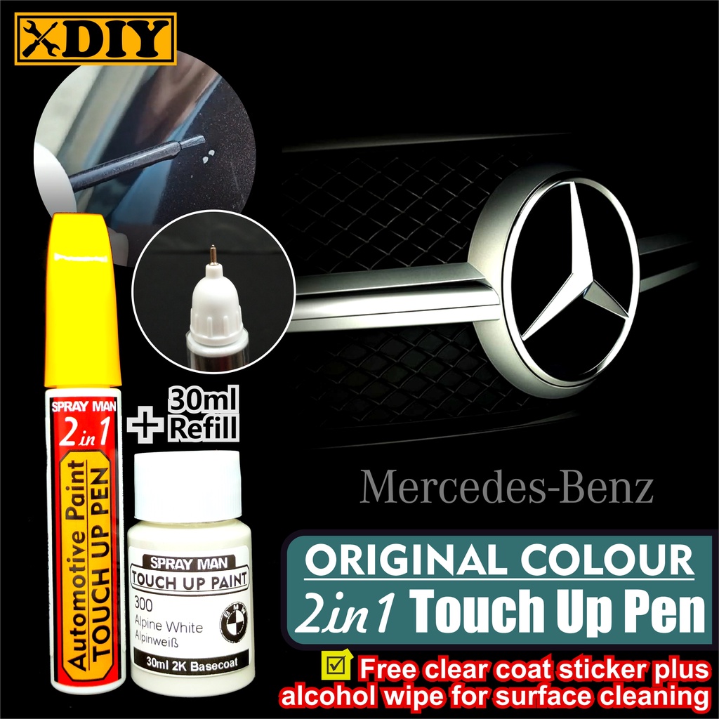 Mercedes-Benz 2in1 Touch Up Pen Original Colour Automotive Paint ...