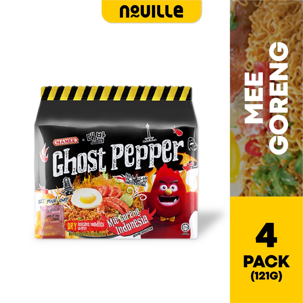 Mamee Ghost Pepper Instant Noodles Mee Goreng 4 x 121g | Shopee Malaysia