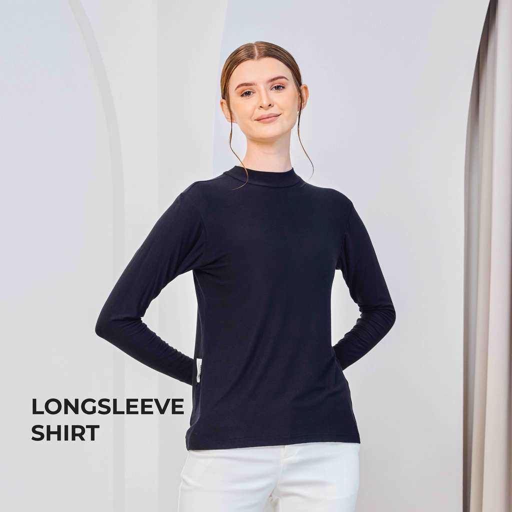 LONG SLEEVE SHIRT INNER COTTON ORGANIC BY VAYTITA | Shopee Malaysia