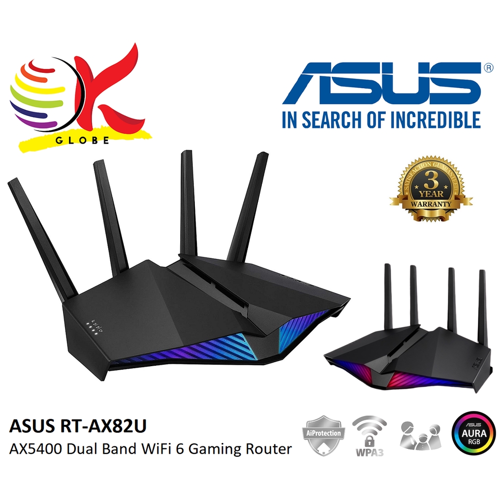 Asus rt-ax82u ax5400 dual band gigabit wifi 6 mu-mimo gaming router ...