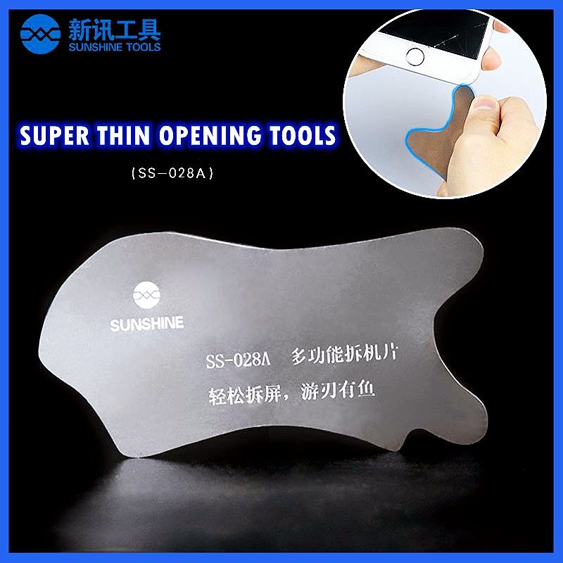 SUNSHINE SS-028A STAINLESS STEEL LCD SCREEN OPENING TOOL SOFT THIN PRY SPUDGER DISASSEMBLE CARD ...
