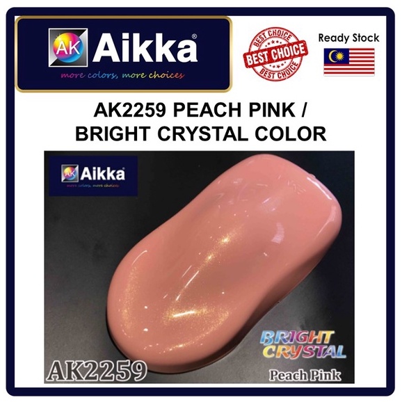 AIKKA Paints AK2259 Bright Crystal Colour / PEACH PINK / Warna Cat ...
