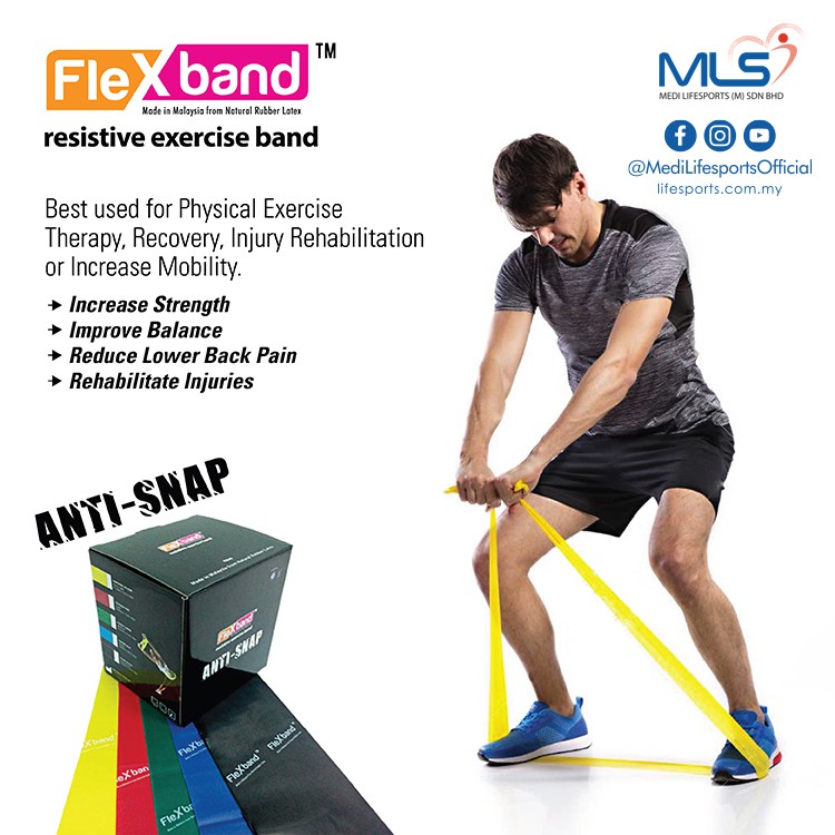 Flexband Resistive Exercise Band [46m roll] | Shopee Malaysia
