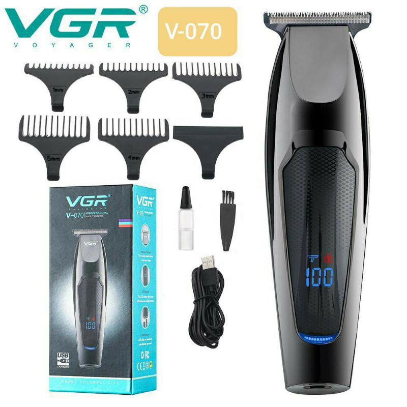 Original VGR vgr v-070 V- Zero Adjustable Professional Rechargeable Hair trimmer Metal Cliper ...