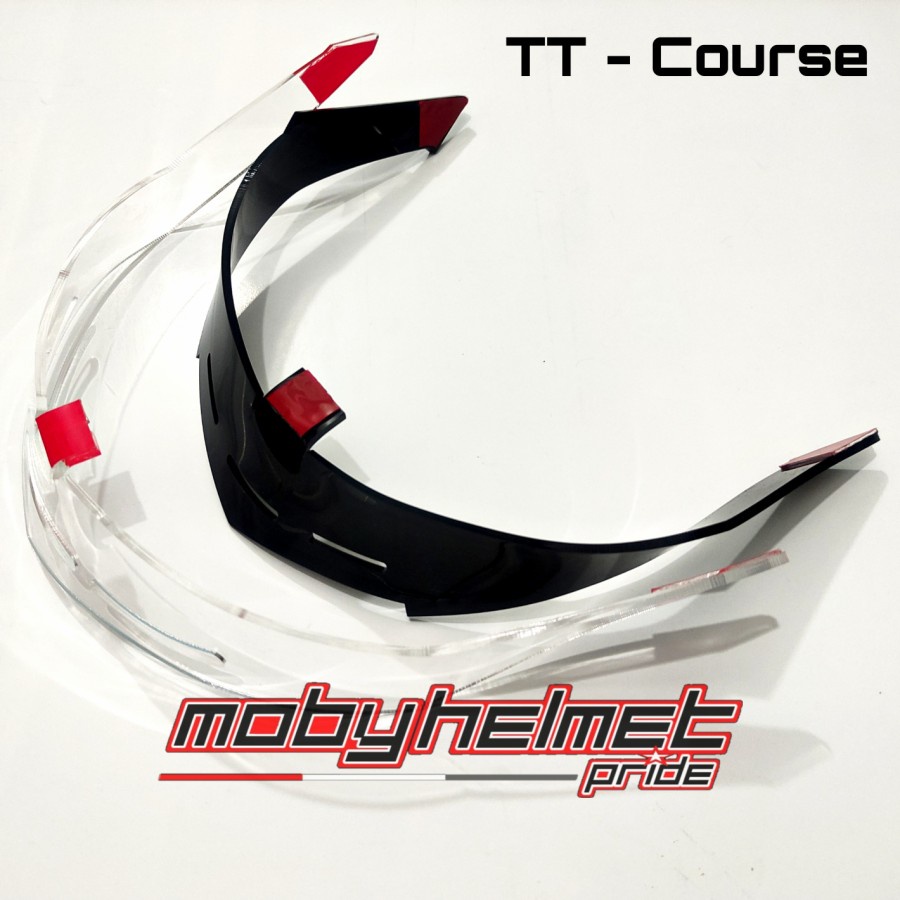 Kyt TT Course Spoiler - Clear Smoke | Shopee Malaysia