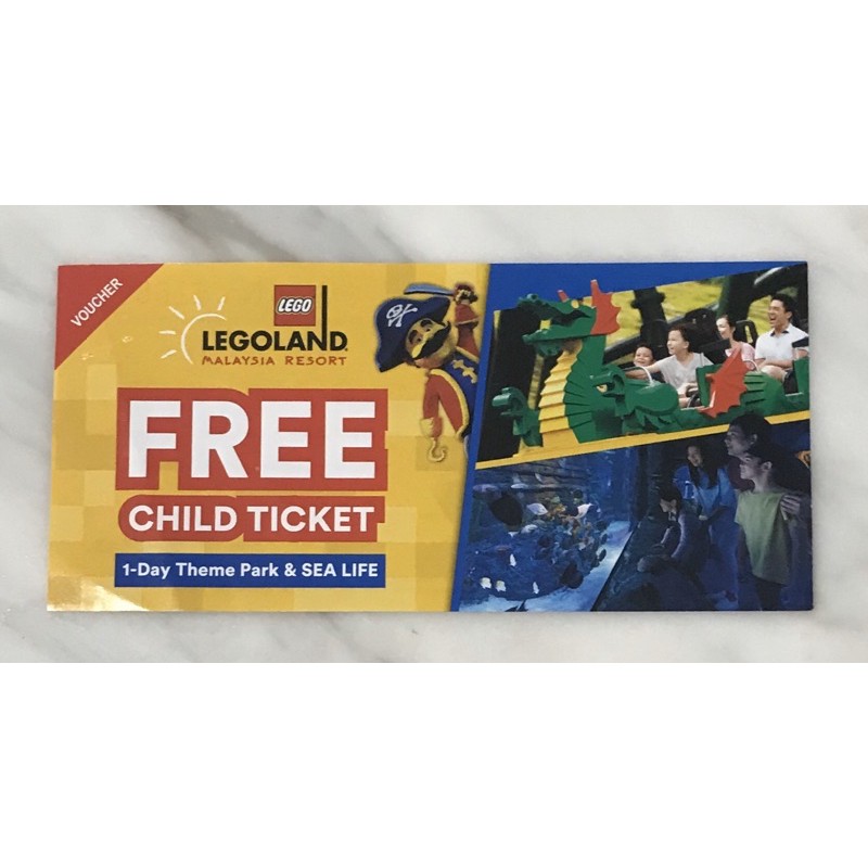 Legoland Malaysia Resort 1 Day Theme Park Sea Life Child Ticket