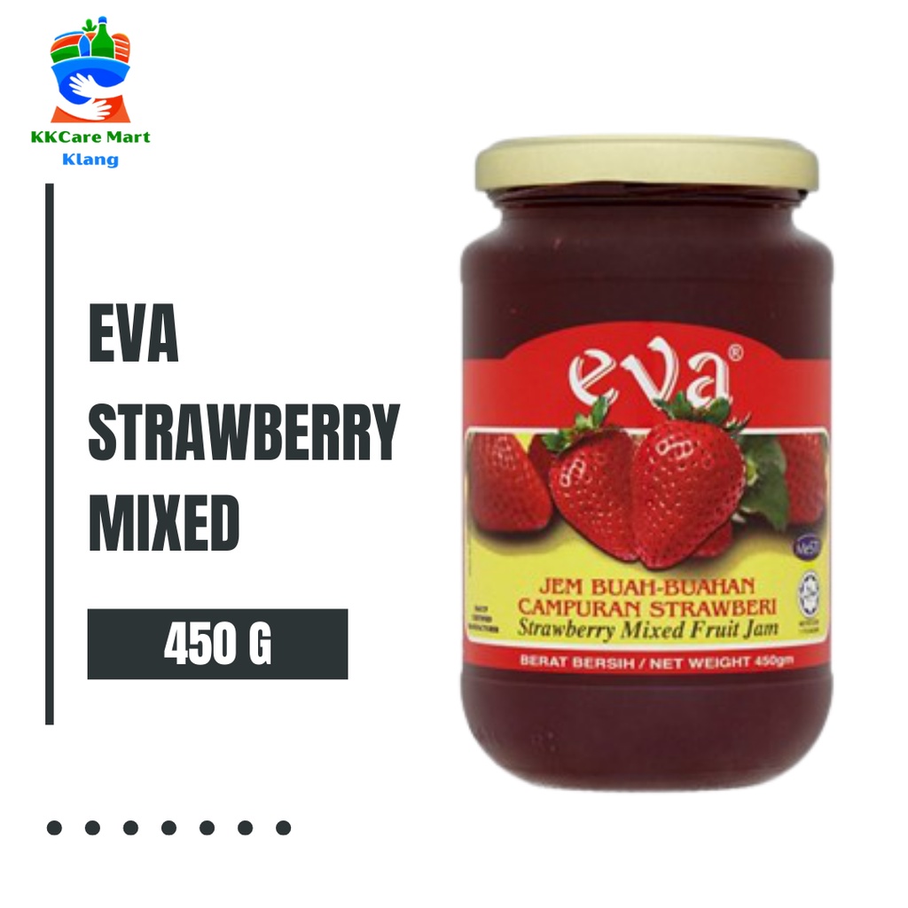Eva - Strawberry Mixed Fuit Jam Jem Buah-Buahan Campuran Strawberi 450g ...