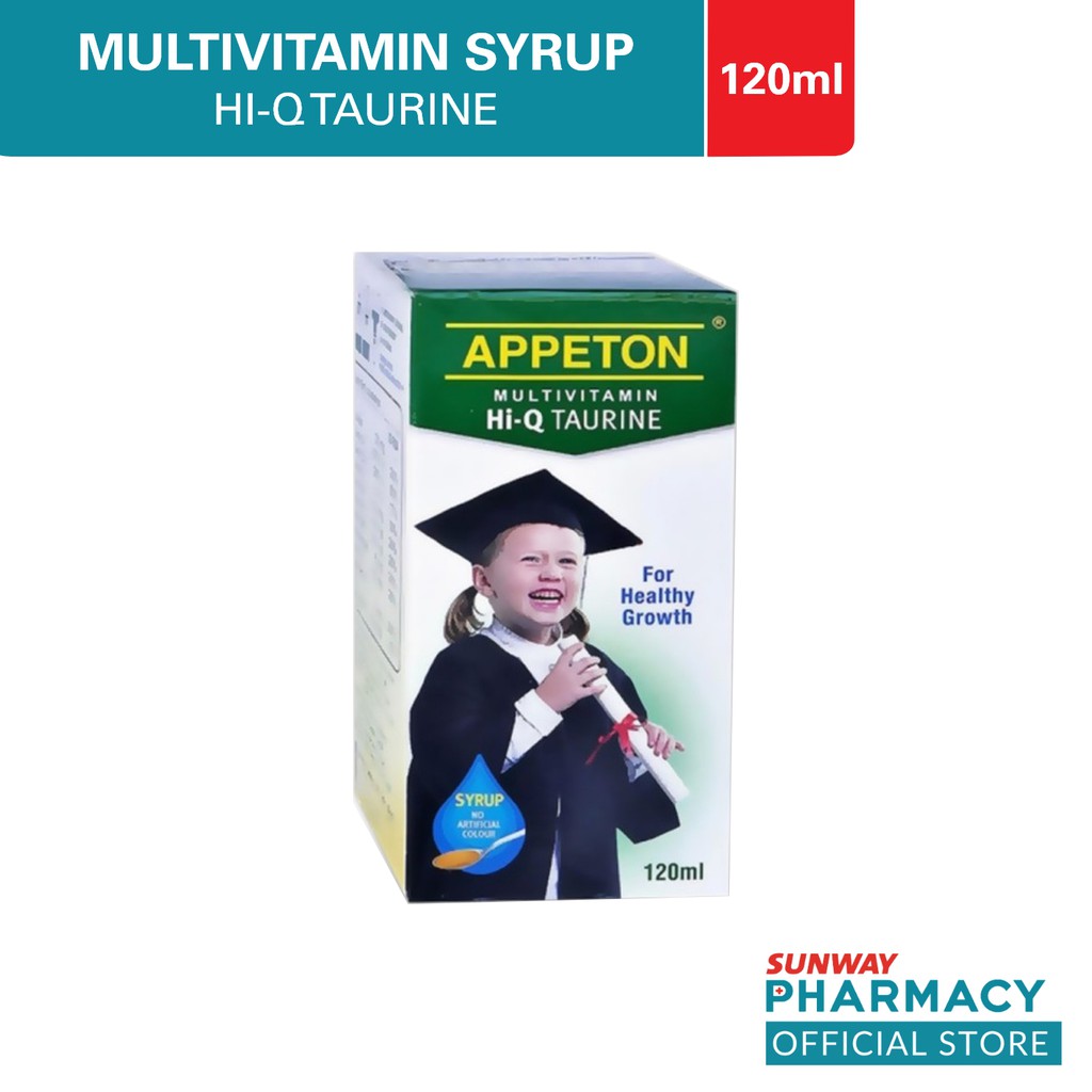 Appeton Mv Hi-Q Taurine Syrup (120ml) | Shopee Malaysia