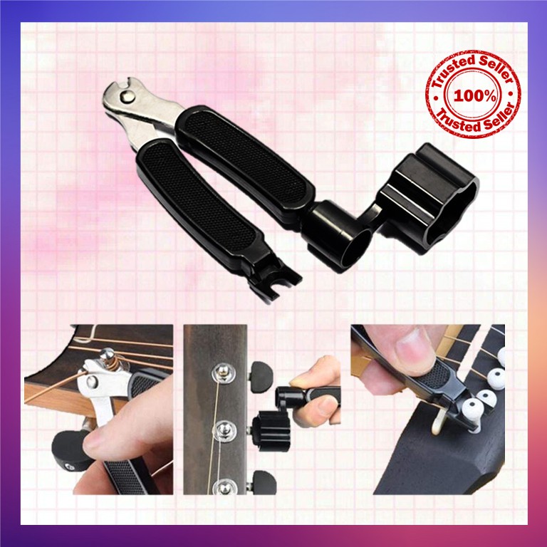 3-IN-1 Guitar String Winder And Cutter, Multifunctional Guitar String ...