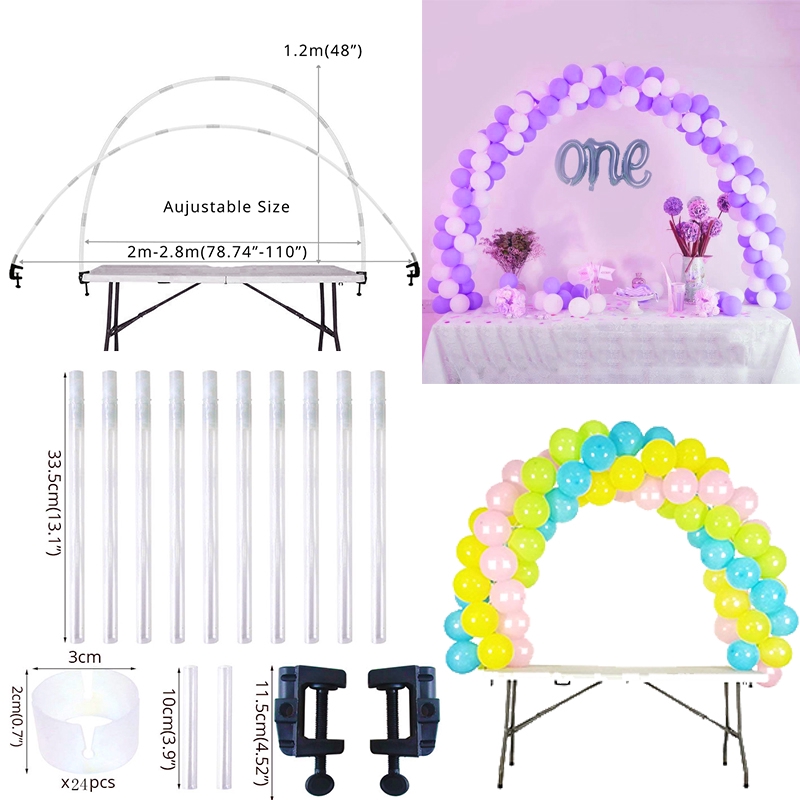 1 Set Balloon Arch Balloons Column Stand Base Wedding Birthday Party ...