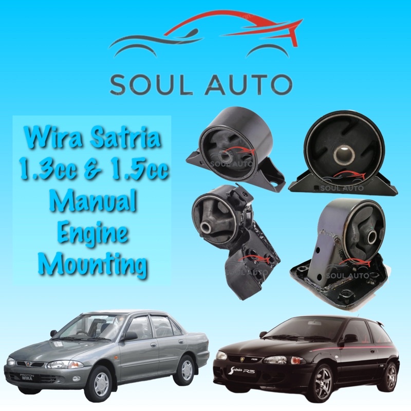 Proton Wira Satria 1.3 & 1.5 Manual Engine Mounting MMC Mitsubishi ...