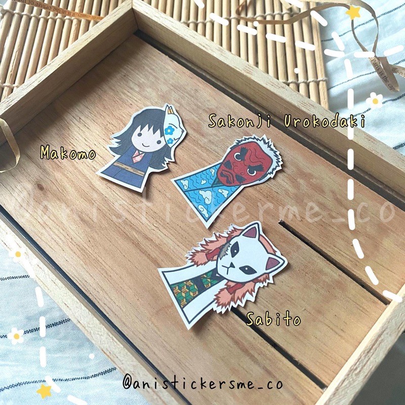 Demon Slayer Stickers [Side Characters Pack] *x3 for each characters ...
