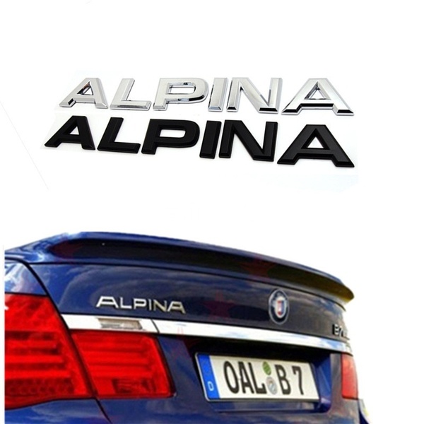 Car styling ALPINA Letter Trunk Rear Emblem Decal Sticker | Shopee Malaysia