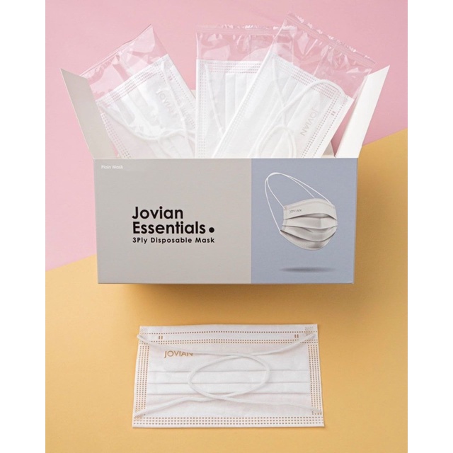 (Ready Stock) Jovian 3ply Plain White Headloop Mask | Shopee Malaysia