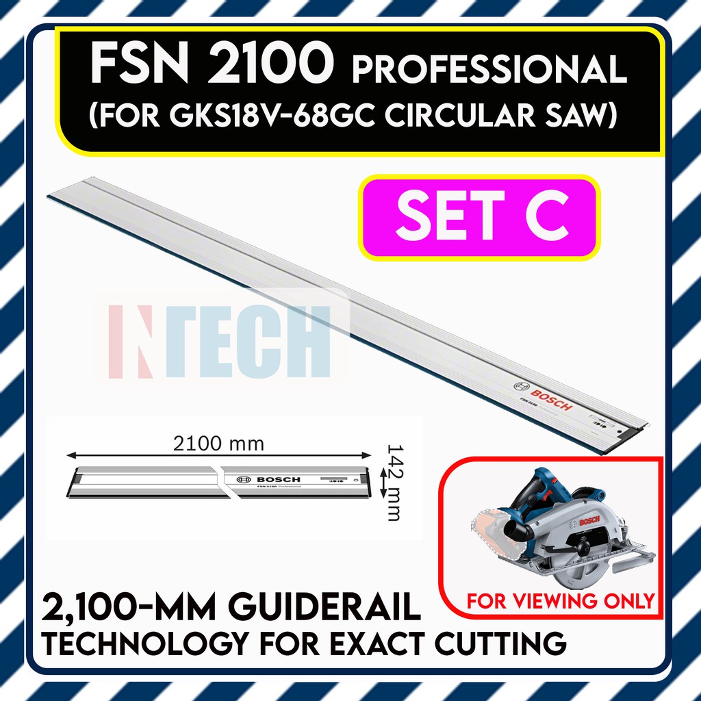 BOSCH PROFESSIONAL GUIDE RAIL FOR EXACT CUTTING (FOR GKS18V-68GC ...