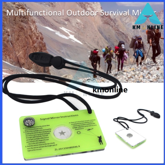 Multifunctional Survival Emergency Rescue Signal Mirror Outdoor camp ...