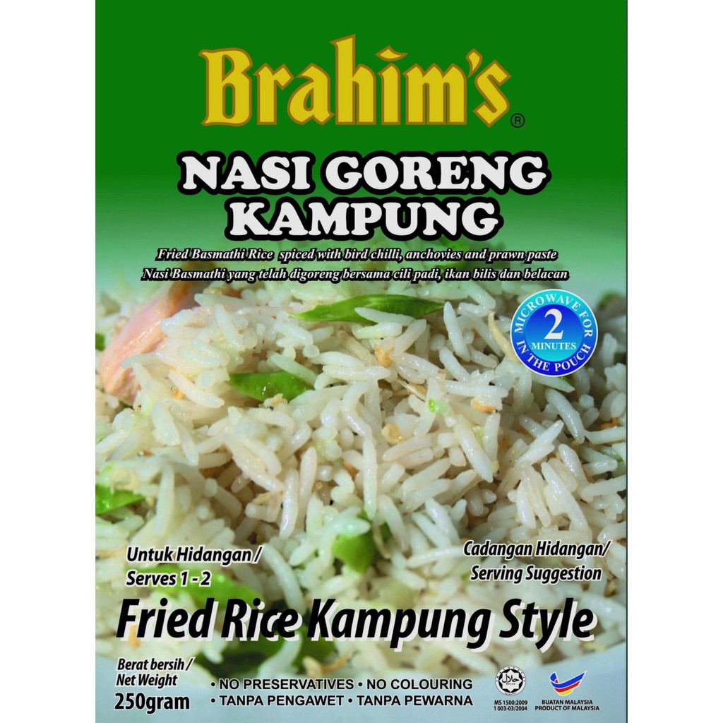 Brahim's Kampung Style Fried Ready-to-Eat Rice Nasi Goreng Kampung ...