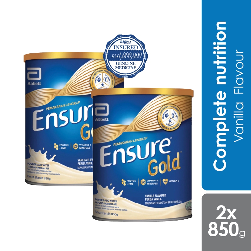 Abbott Ensure Gold Vanilla 2x850g | Shopee Malaysia