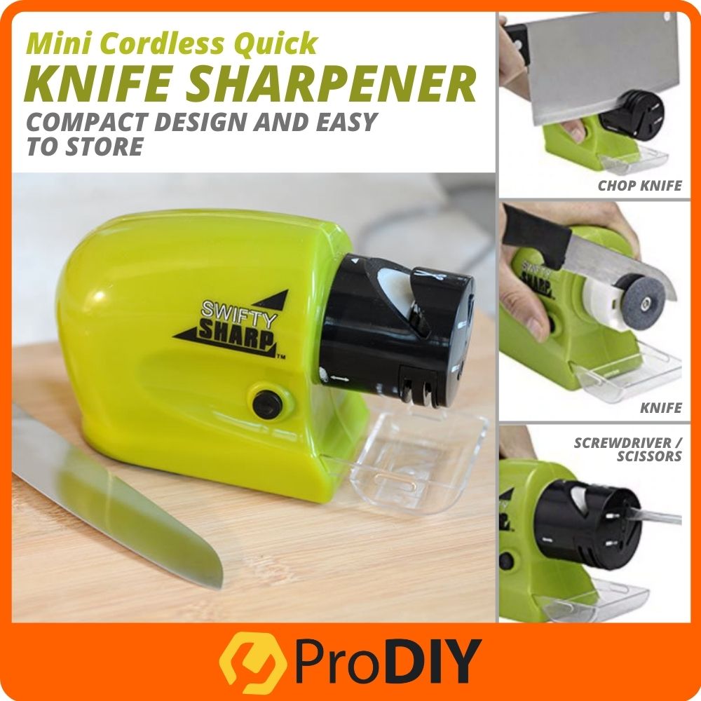 SWIFT SHARP The Incredible Cordless Motorized Knife Sharpener Cordless ...