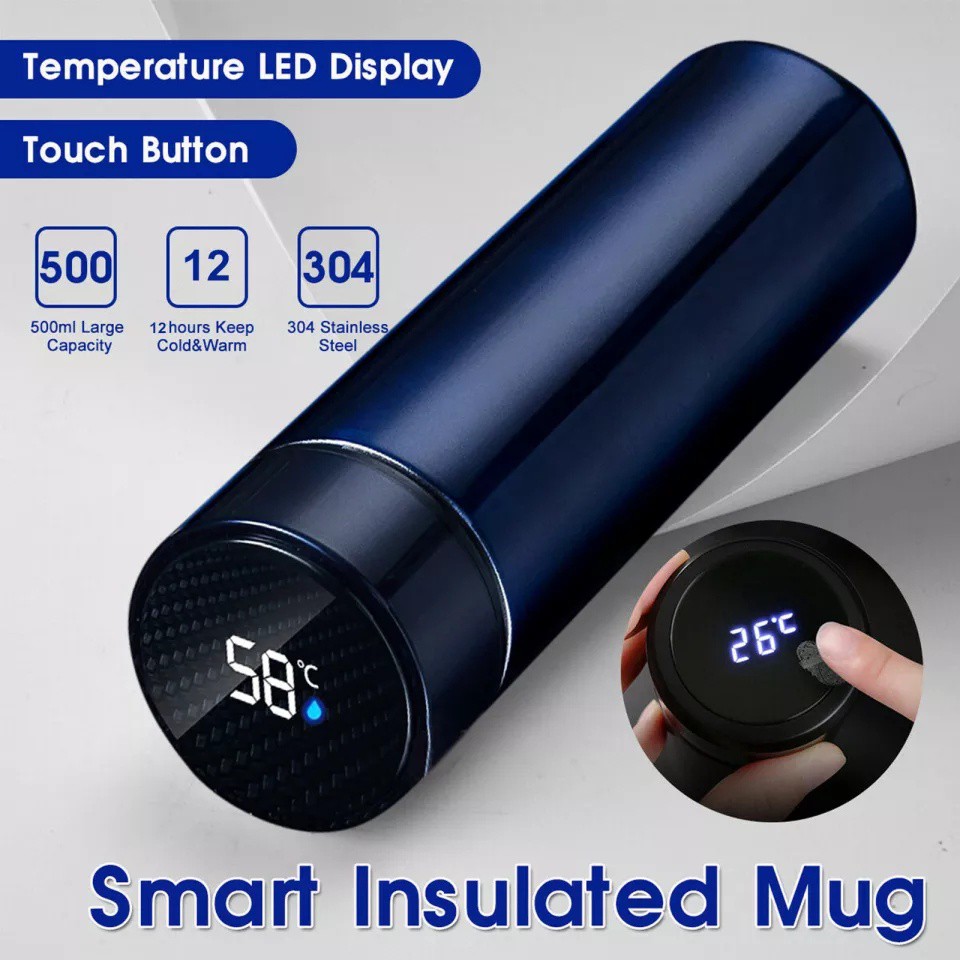 Kr Smart Led Temperature Display Stainless Steel Sus 304 Vacuum Flask