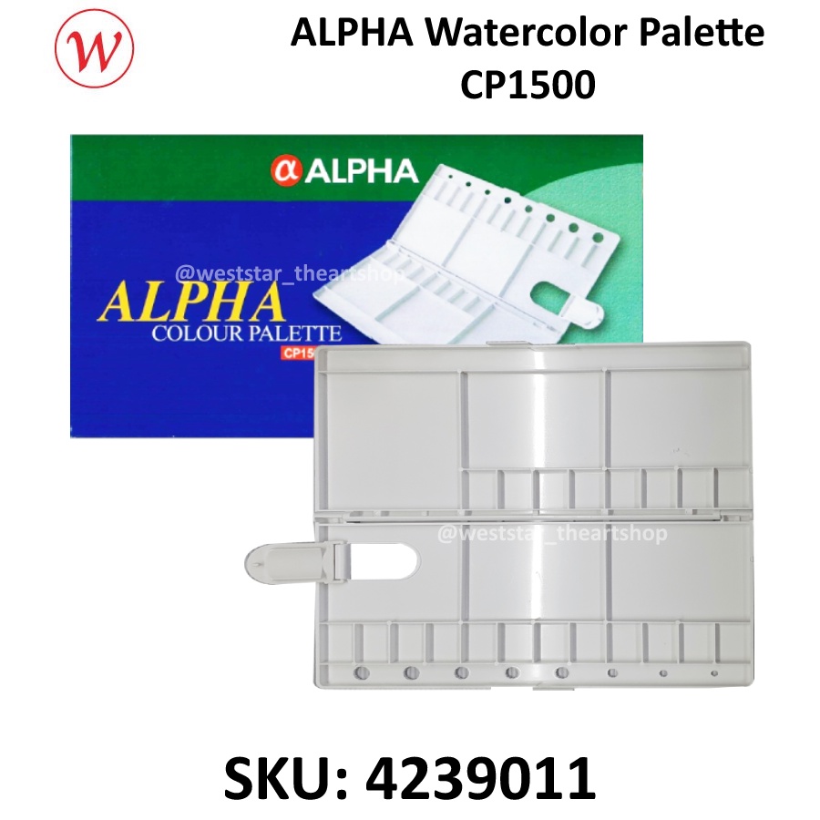 ALPHA Watercolor Palette, Watercolor Palette, Palet Cat Air | Shopee ...