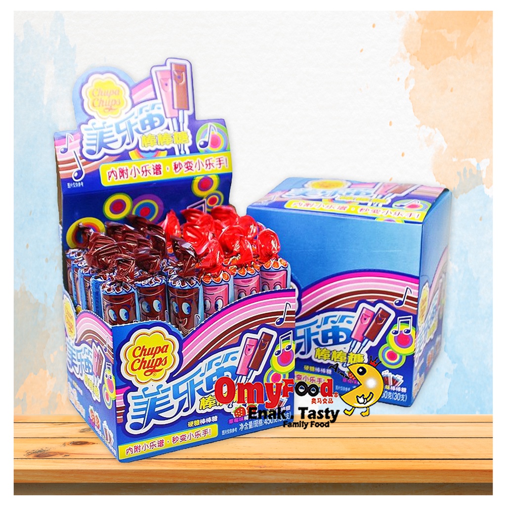 30pcs Chupa Chups Melody Pops Lollipop [Strawberry / Cola][OmyFood ...