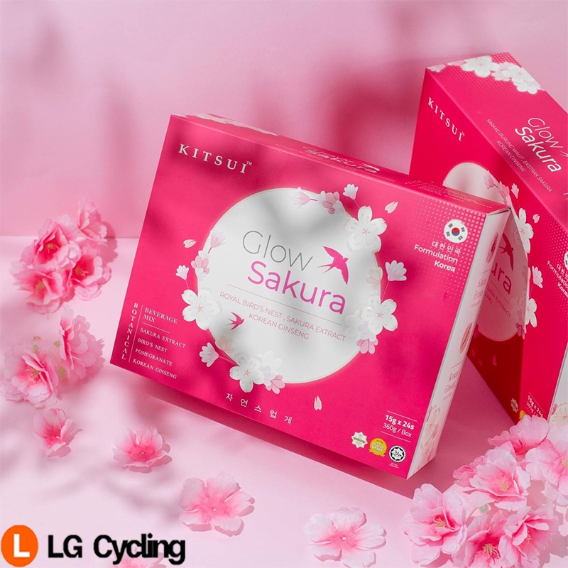 Kitsui Glow Sakura Royal Bird's Nest, Sakura Extract Korean Ginseng 15g ...