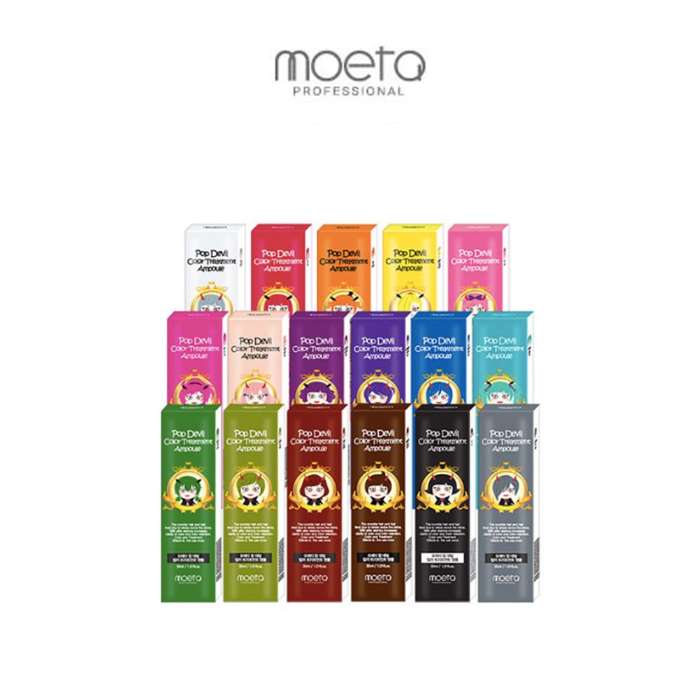 Moeta Pop Devil Color Treatment Ampoule (30ml) [Wako Beauty] | Shopee ...