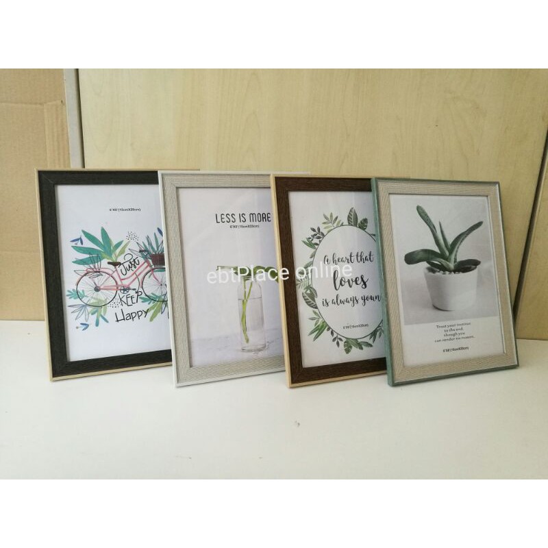 Frame Gambar Kaca 6R 6x8 Glass Photo Frame Modern 15cm x 20cm | Shopee ...