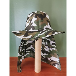 Topi Askar Kain /Topi Kerja Hadang Panas /Topi Pancing Ikan/Army Hat ...