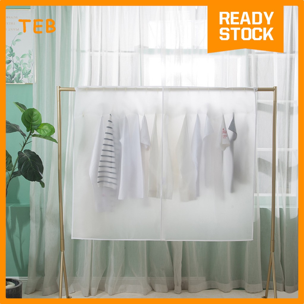 Wardrobe Clothes Cover Rack Hanging Cover Cloth Hanger Cover Clothes ...