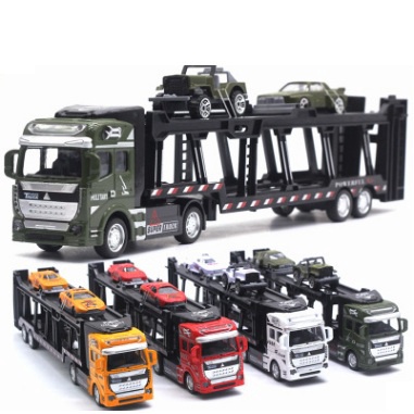 Lorry Truck Tractor Truck Carrier Car Trailer Truck Mainan Lori Car ...