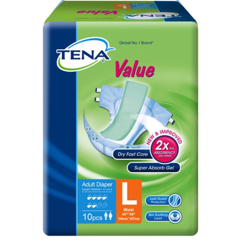 TENA VALUE/TENA DR.P ADULT DIAPERS/ LAMPIN DEWASA | Shopee Malaysia