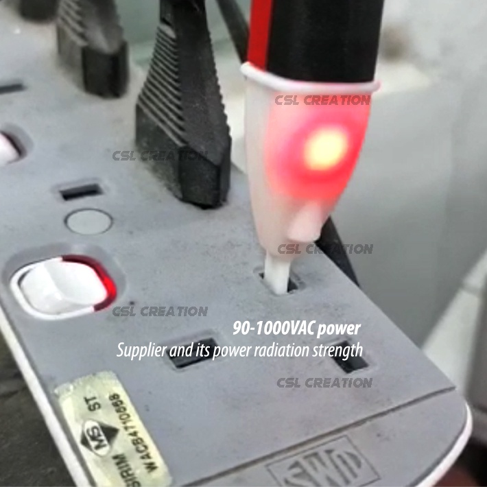 ANTON Test Pen Non Contact Voltage Led Light Buzzer Alarm 90-1000V Ac ...