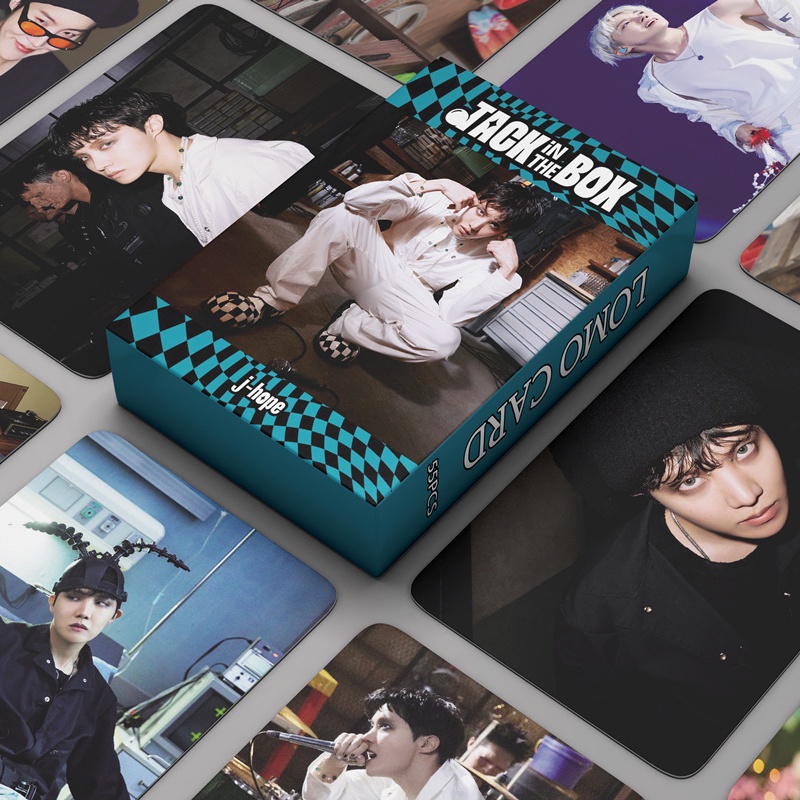 55pcs/box BT-S J-HOPE Photocards JACK IN THE BOX Album LOMO Card Postcard (READY STOCK) | Shopee ...