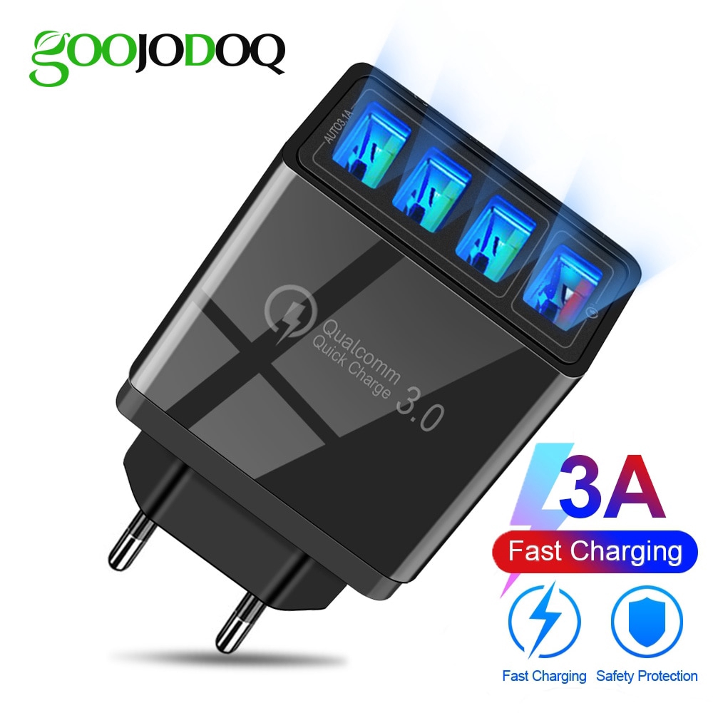 GOOJODOQ Multi USB Type-C PD Charger EU US Plug compatible with Xiaomi ...