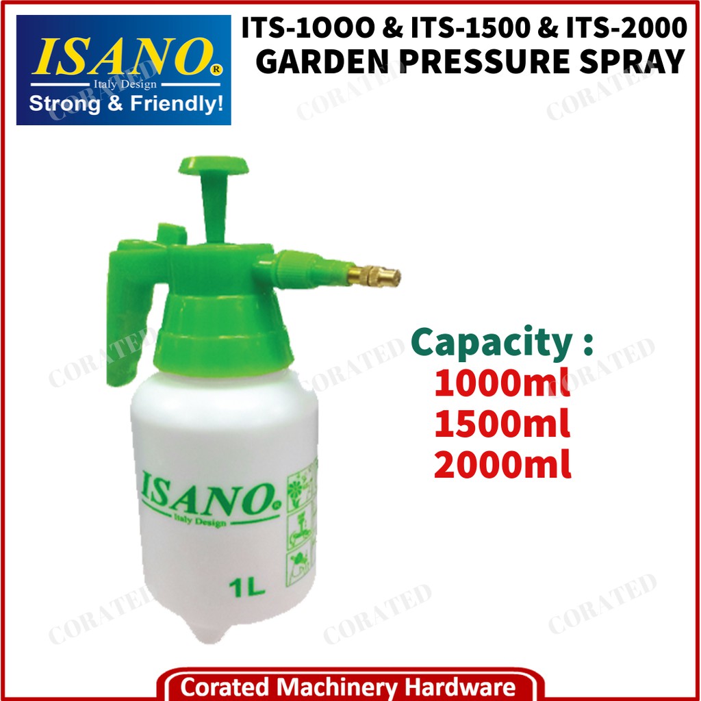 [CORATED] ISANO Garden Pressure Sprayer ITS-1000 / ITS-1500 / ITS-2000 ...