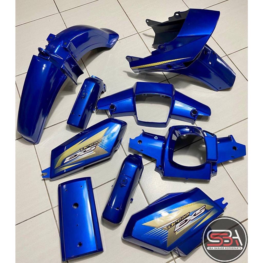 Coverset Bodyset Original Boon Siew Honda BSH EX5 Dream Blue Colour - Set Complete Original 100% ...