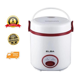 [FAST SHIPPING] ELBA 1.2L MINI RICE COOKER [ERC-D1233(WH)] Periuk Nasi ...